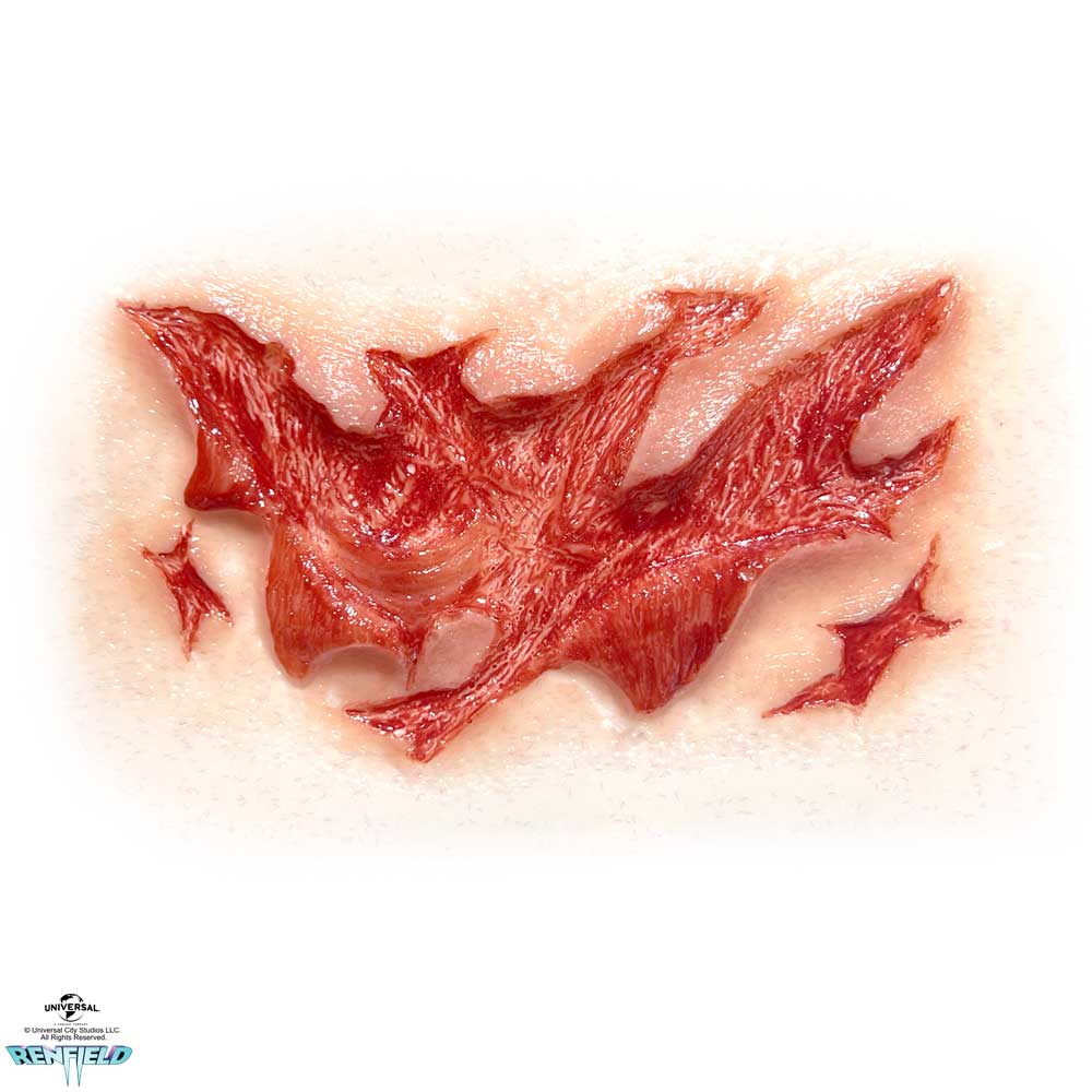 Slashed Prosthetic Appliance - 3D FX Transfers - by Tinsley