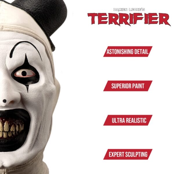 Art The Clown - Terrifier - Latex Mask - Tinsley Transfers